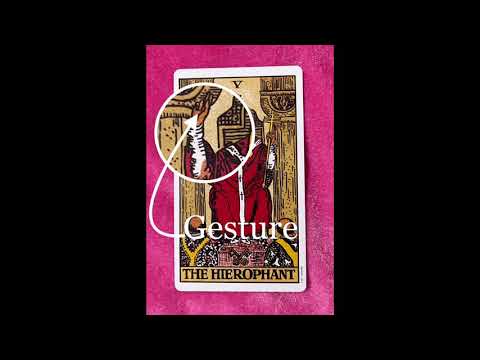 The Hierophant- Gesture☝🏻 as special symbol in tarot Card meaning in Hindi/English