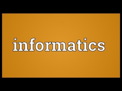 Informatics Meaning