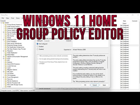 Edit Group Policy in Windows 11 Home with Policy Plus
