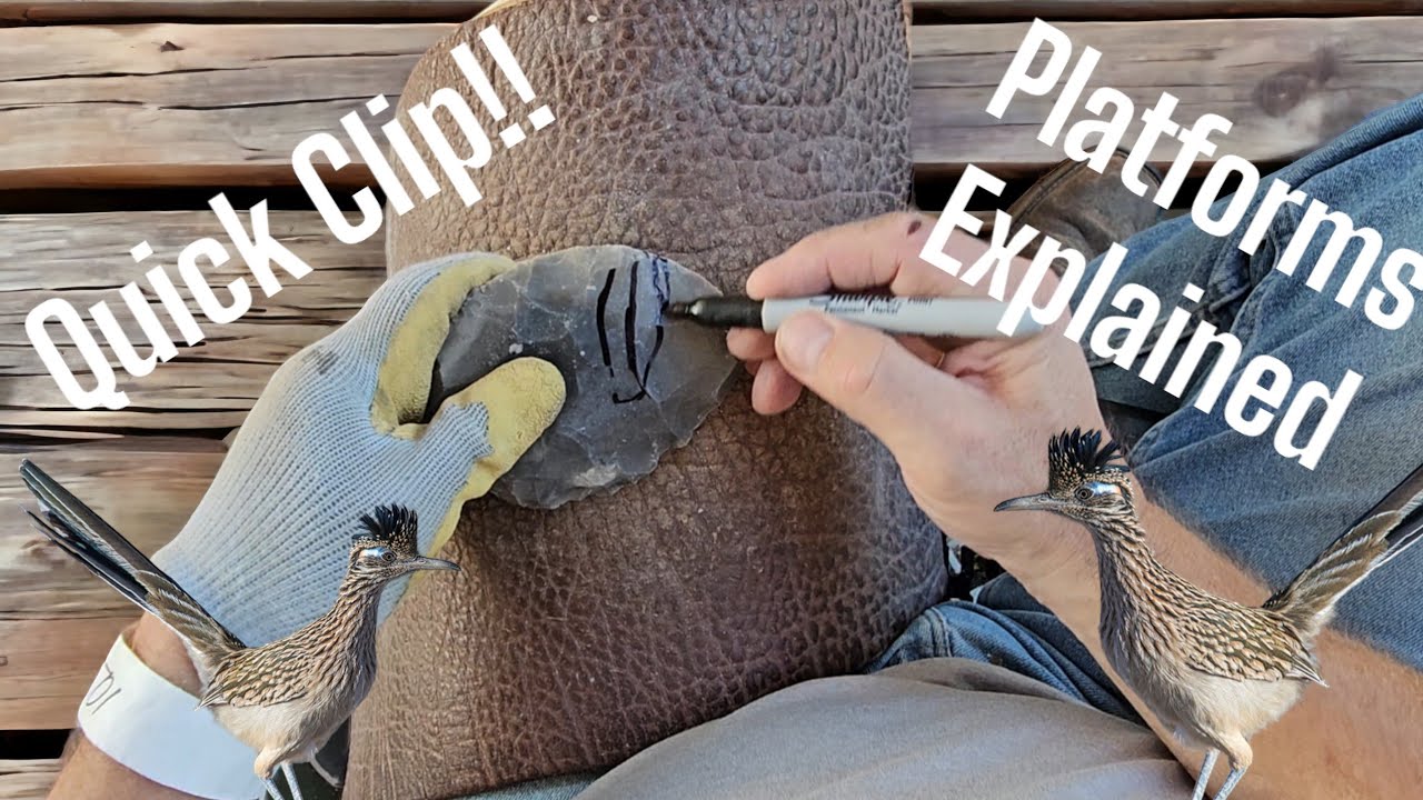 Flintknapping, Platforms Explained With Visual Aid.