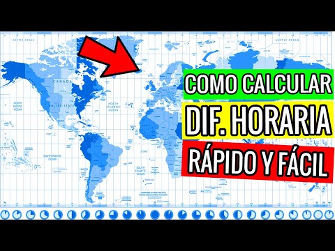 HORARIO UNIVERSAL: Hora UTC o GMT: Como CALCULAR DIFERENCIA HORARIA (Que son los HUSOS HORARIOS)