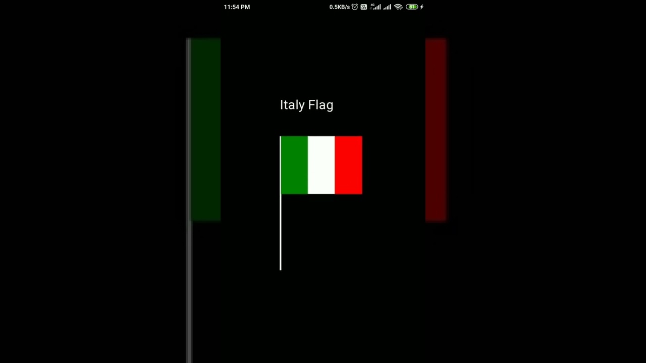 Italy Flag by using Python | source code is in description #italy #shorts