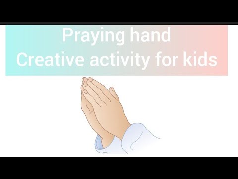 #praying hand/Creative art for kids