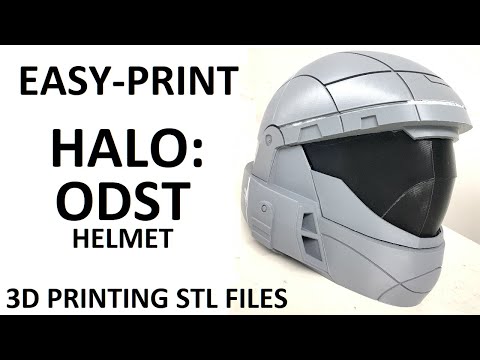 3D file Halo inspired ODST Helmet - (3D MODEL - STL) 😇 ・3D printing ...