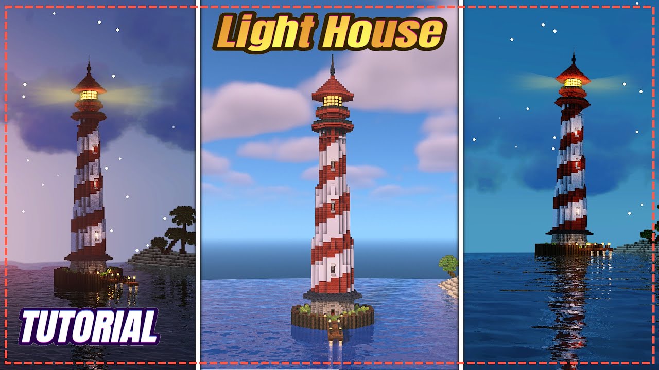 How to Build a Lighthouse in Minecraft | Easy Minecraft Lighthouse Tutorial