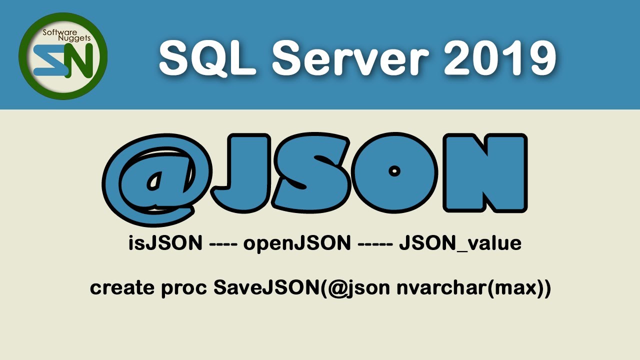 JSON.  Learn isjson, json_value, openjson for SQL Server.