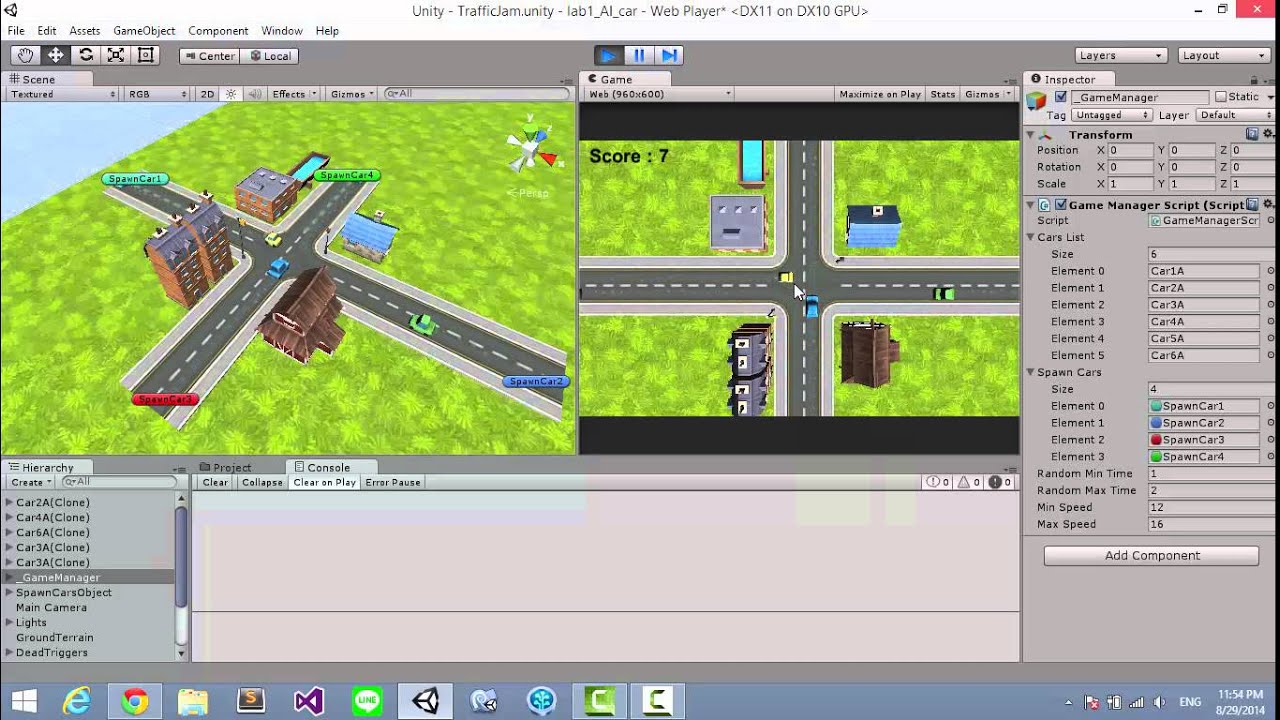 Simple TrafficJam Unity