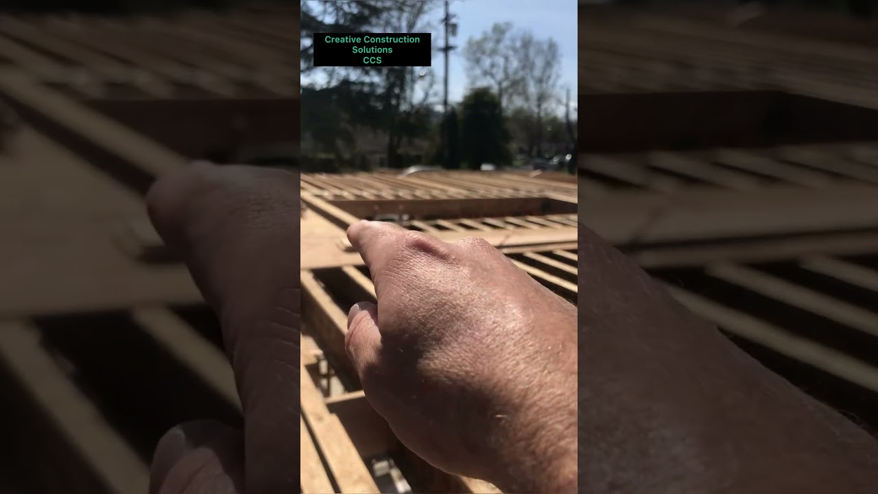 TJI Subfloor Framing‼️ #shorts