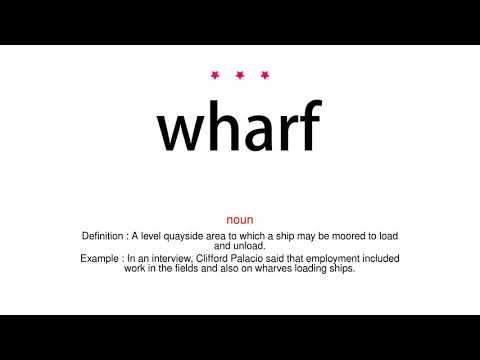 How to pronounce wharf - Vocab Today