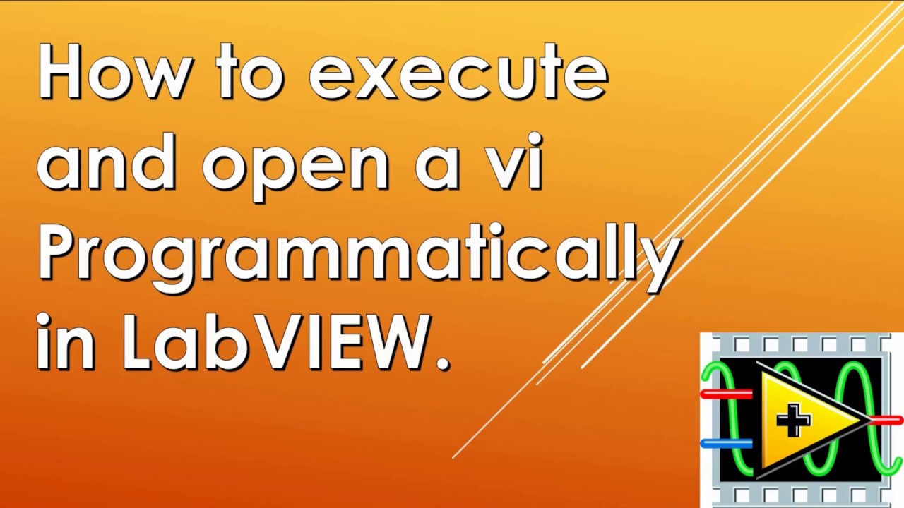 How to open and execute vi programmatically.