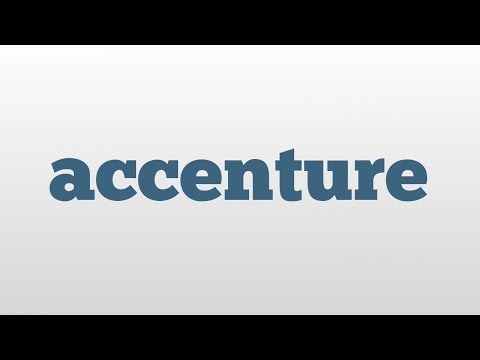 accenture meaning and pronunciation