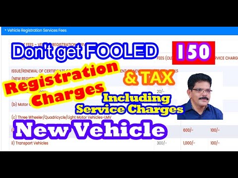 New Vehicle REGISTRATION Charges & Kerala Tax-Don't Get fooled by Dealers.