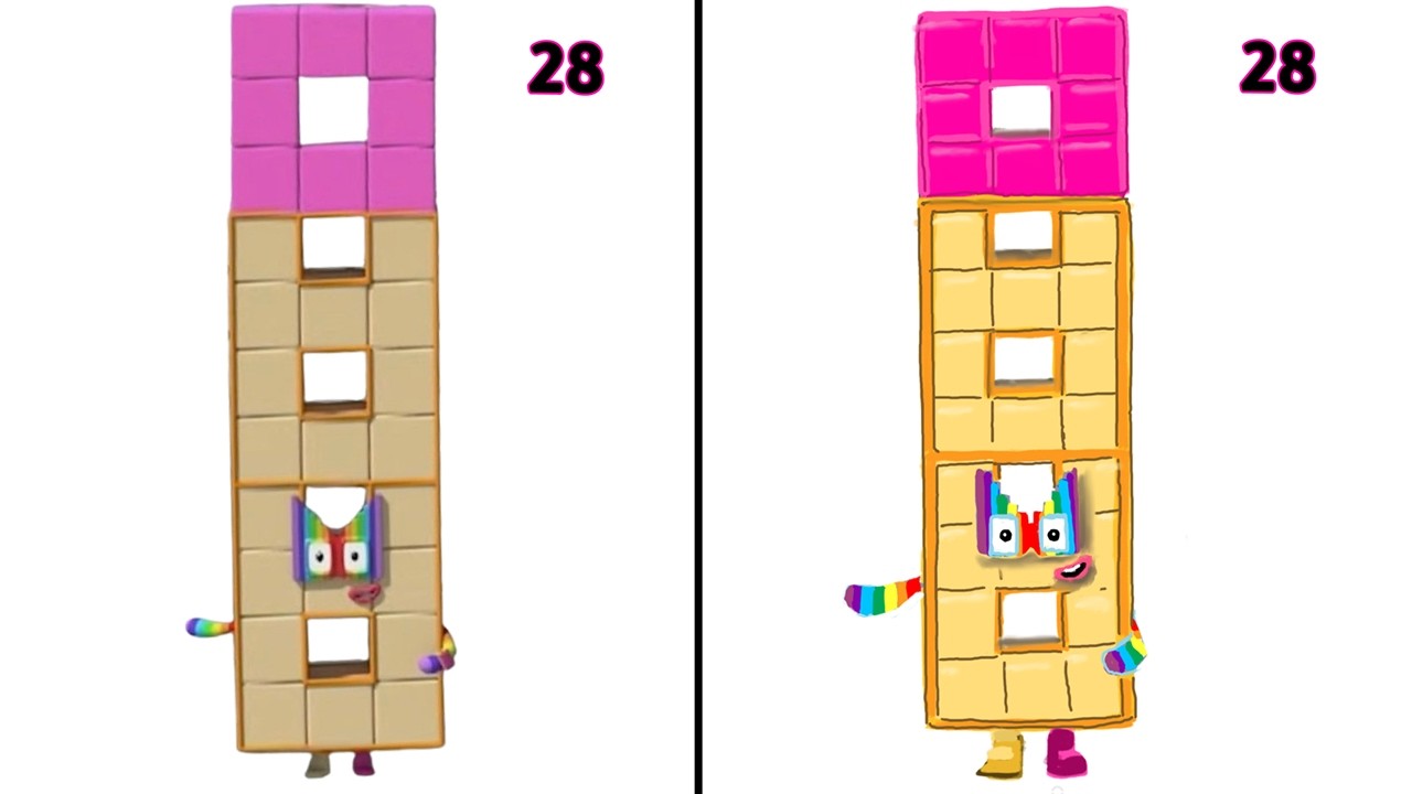 How to Draw Numberblocks - 28