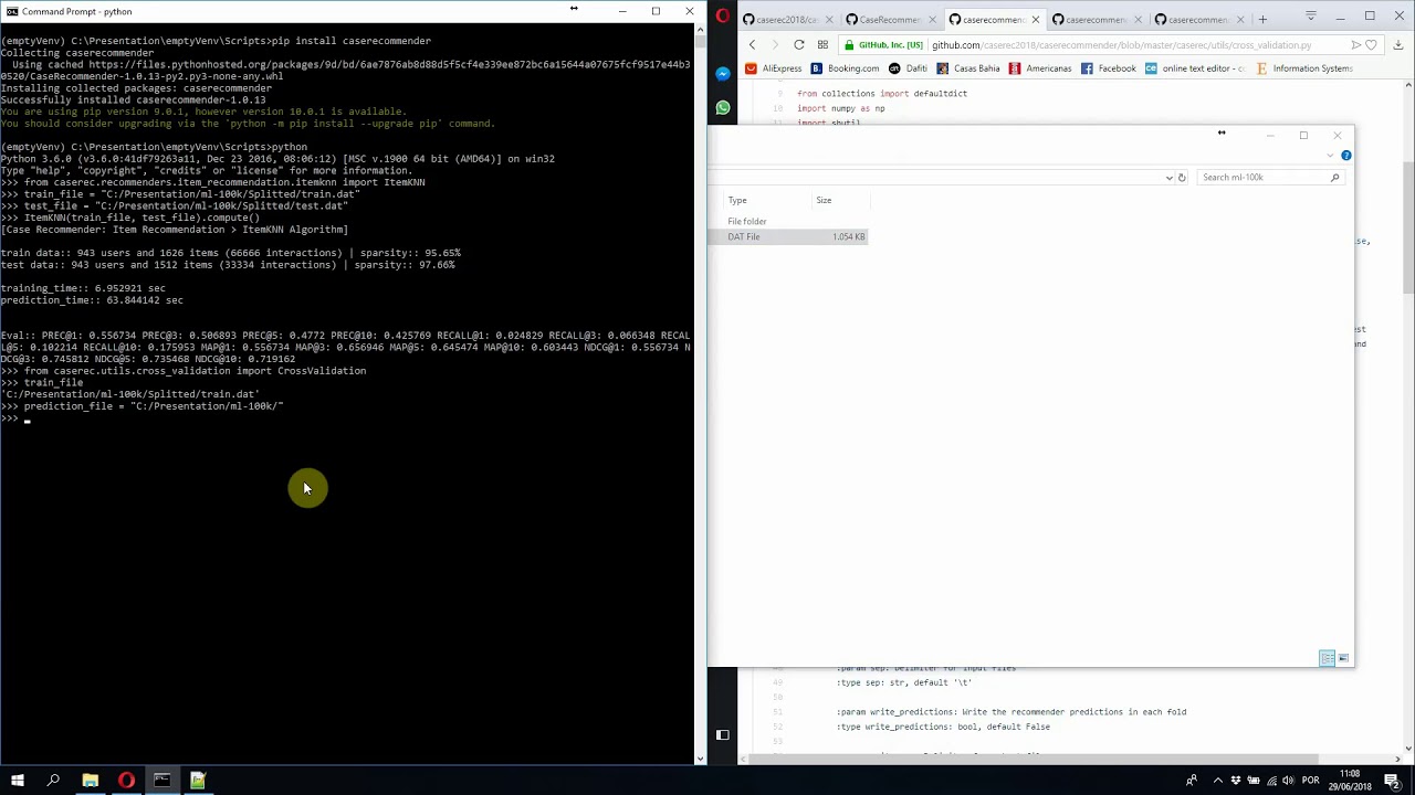 Case Recommender - A Python Framework for RecSys