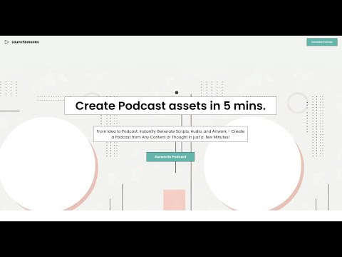 Launching SaaS idea - AI podcast generator [build update]