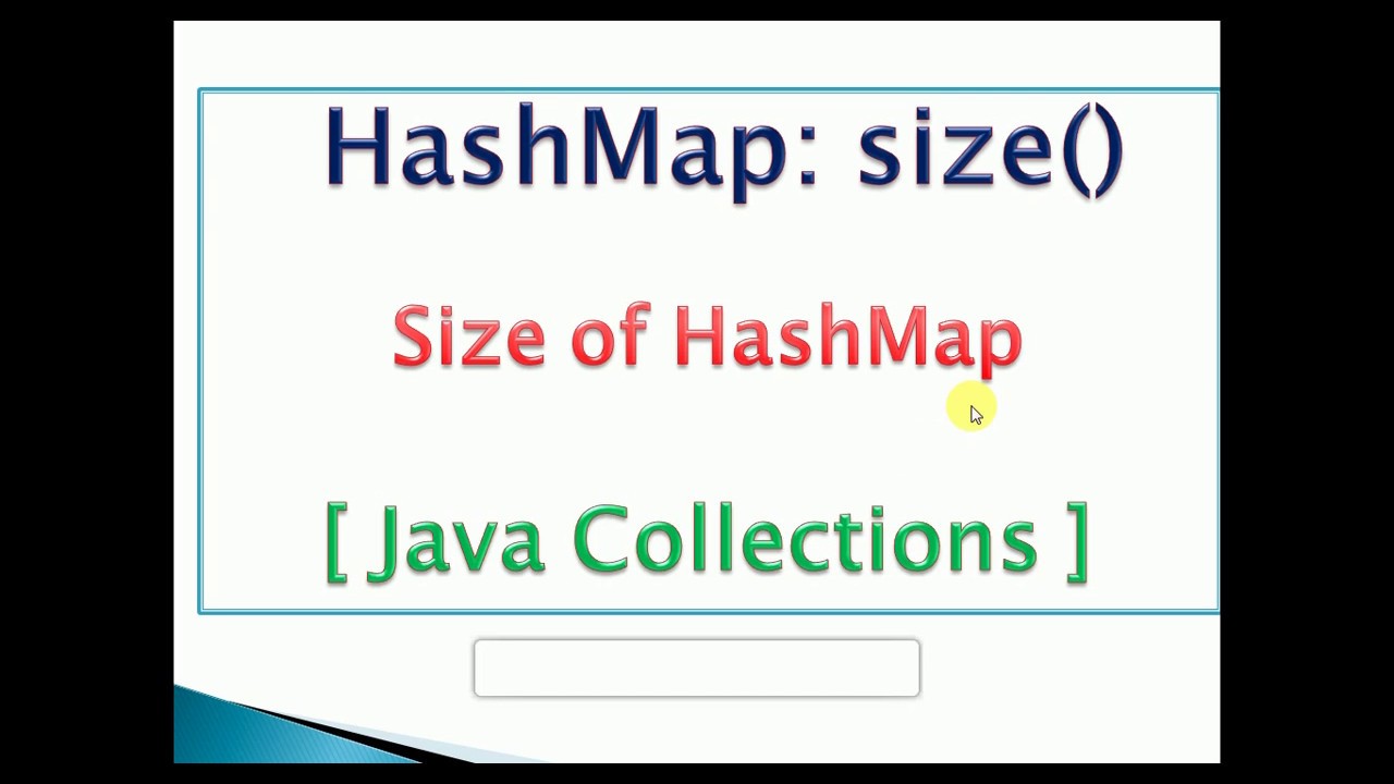 get size of java HashMap example
