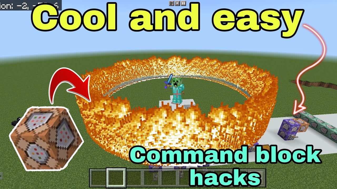 4 amazing minecraft command block hacks | command block tricks bedrock edition