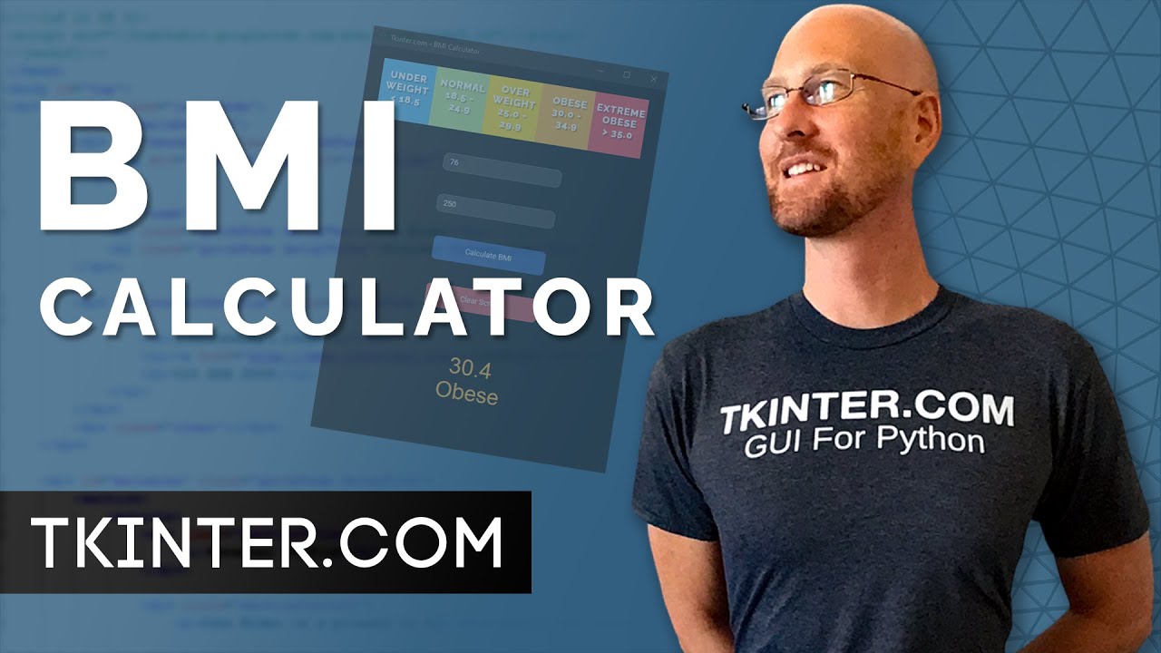 Build A BMI Fitness Calculator App - Tkinter Projects 1