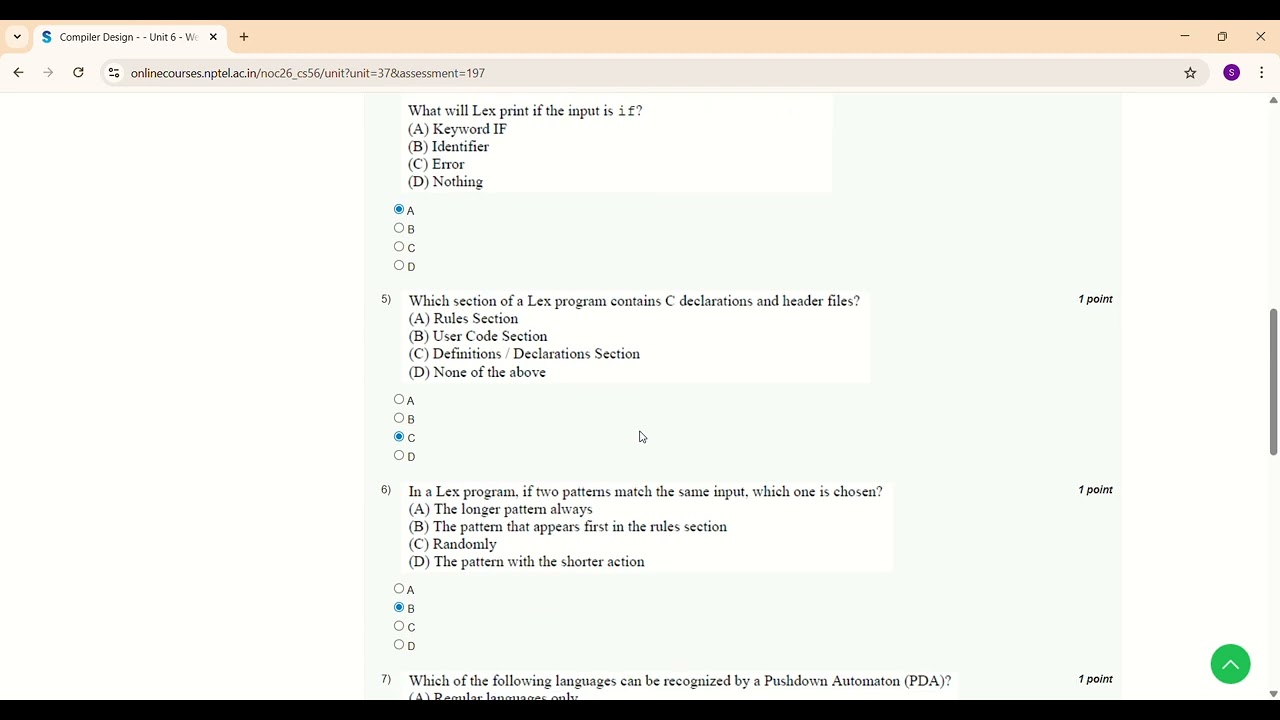 Compiler Design  Week 3 Assignment 2026
