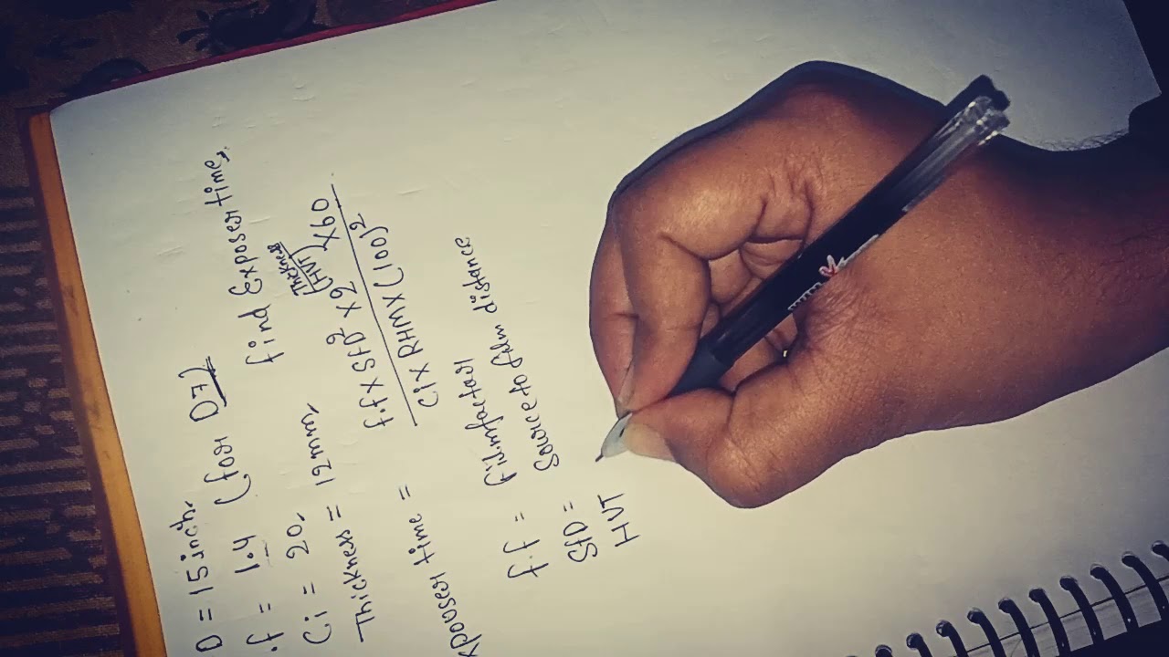 Exposure time calculation by BARC Rt