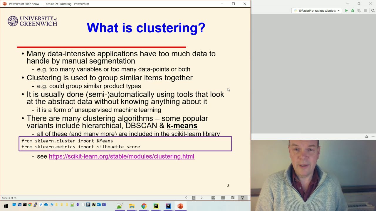 Visualisation 09-1: Clustering - Objectives & motivation