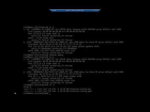 Configuring IP addresses in Ubuntu Server
