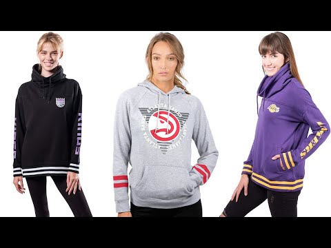Ultra Game NBA Women's Soft Fleece Funnel Neck Sweatshirt Hoodie | Boston Celtics Hoodie
