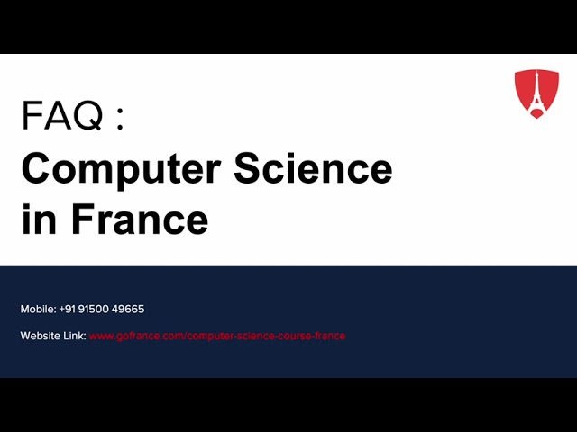 Masters in Computer Science in France | Computer Science Courses in ...
