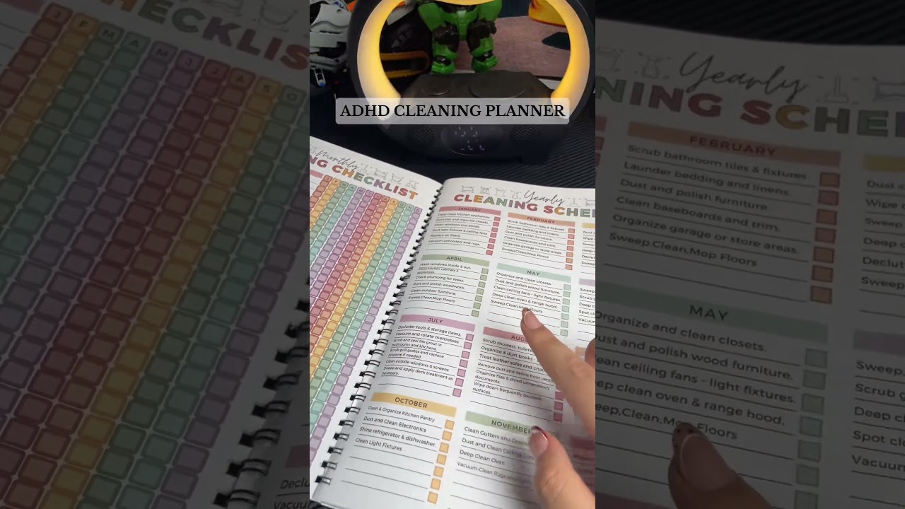 ADHD Cleaning Planner #digityao #fok