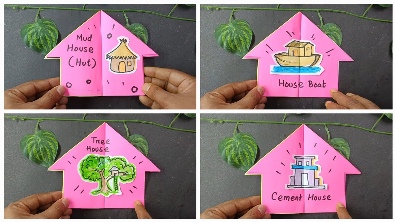 TLM on Types of Houses | Creative and Easy EVS Teaching Learning Material for primary school