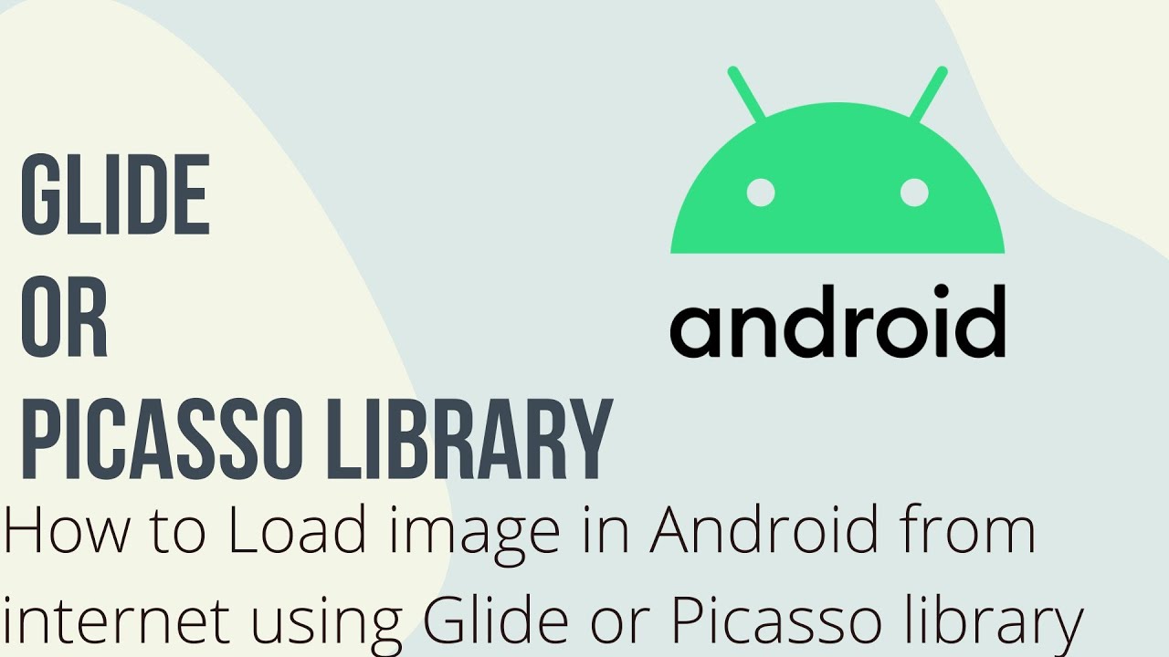How to load Image from internet in image View in android || Glide or Picasso || by learningbuddy