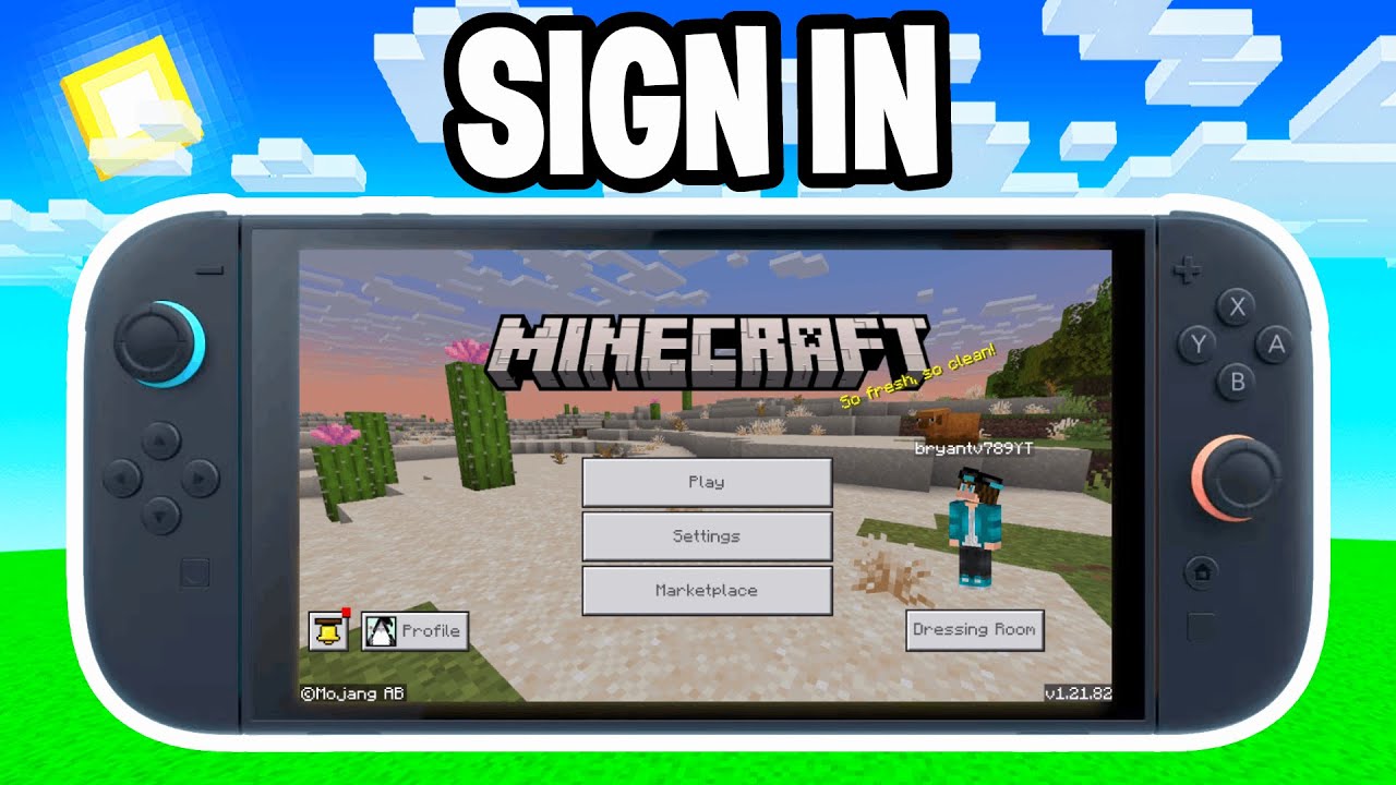 How To Sign In Minecraft Nintendo Switch 2! - Tutorial