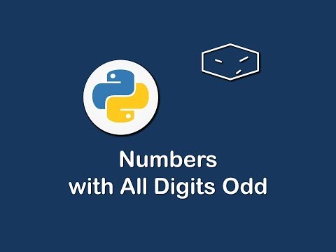 Learn numbers with all digits odd in python - Mind Luster