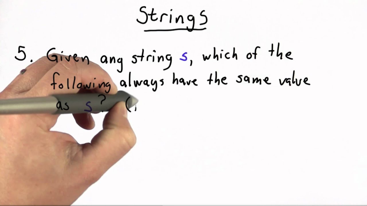 Strings - Intro to Computer Science