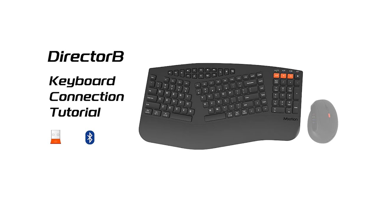Meetion MT-DirectorB Keyboard Connection Tutorial #office #keyboard #combo #sets #meetion #tutorial