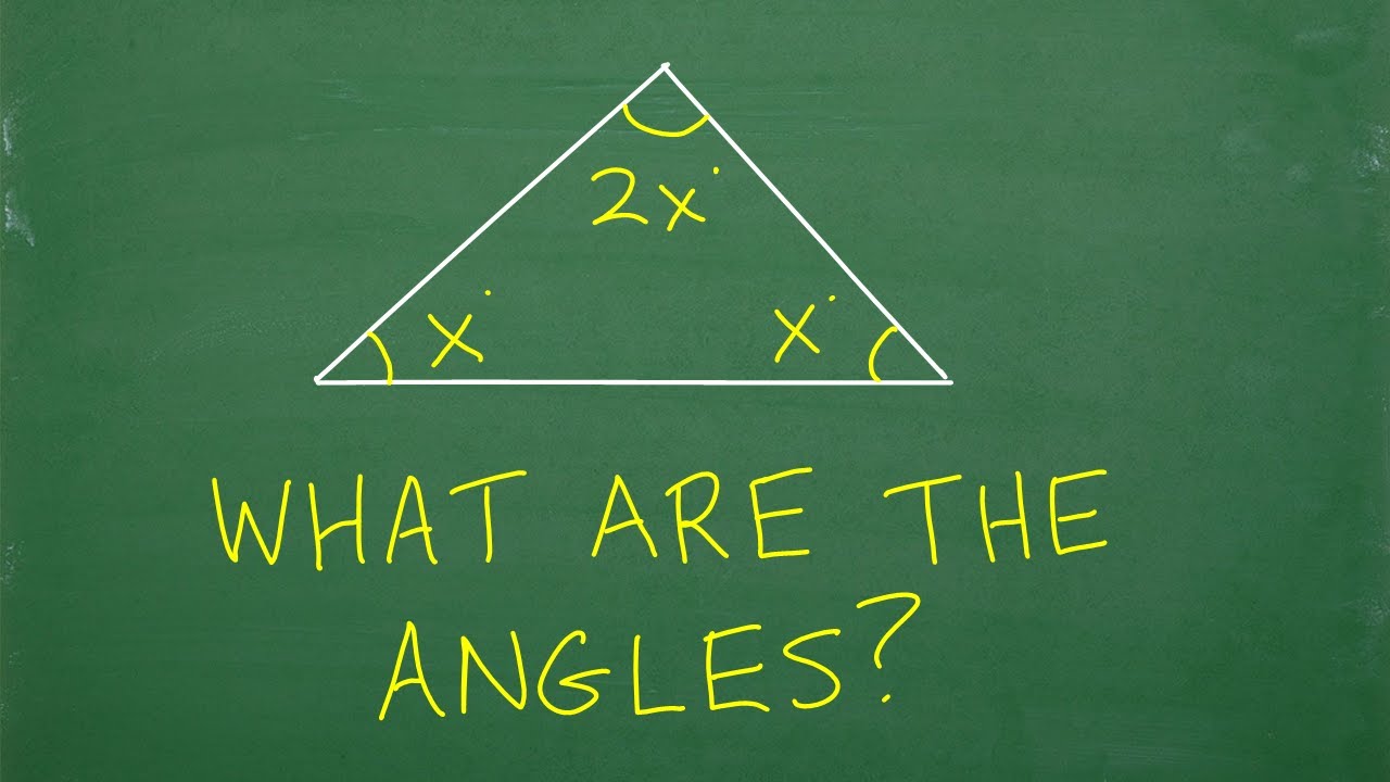 BASIC GEOMETRY: What are the angles of the triangle?