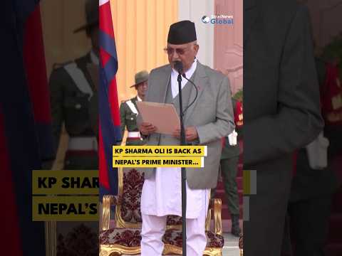 KP Sharma Oli takes oath as Nepal's Prime Minister | #shorts #nepal #primeminister