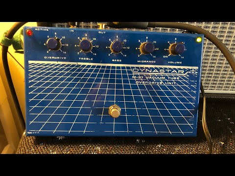 Dynastar 12AX7 Tube Overdrive 1989 Distortion Pedal blue M-31 | Reverb