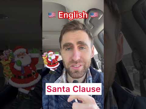 How to say “Santa Claus” in English 🇺🇸 #shorts