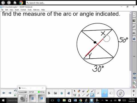 8-5 inscribed angles