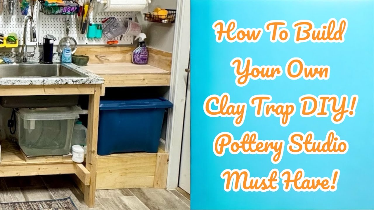 How to build or setup a clay trap DIY. Pottery studio must have!