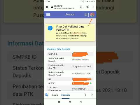 Tidak ada pemberitahuan di SIM pkb tautkan Akun guru.id