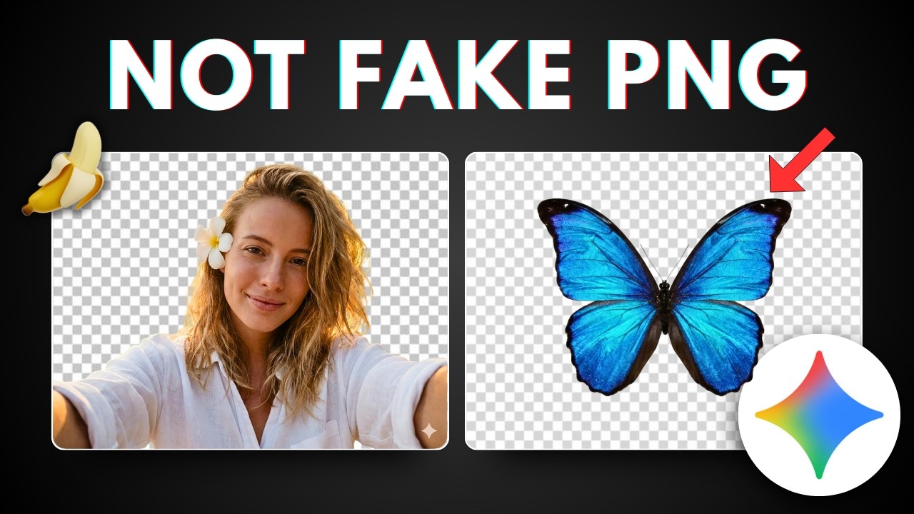 How to Make REAL Transparent PNG Images with Gemini Nano Banana PRO