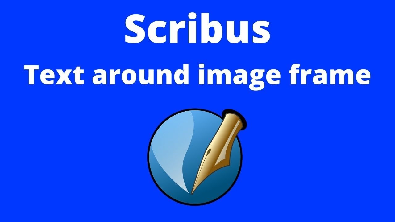 Scribus text around image frame