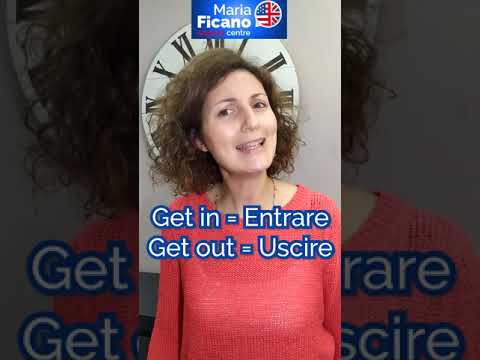Inglese: i phrasal verbs Get In and Get Out - #Shorts