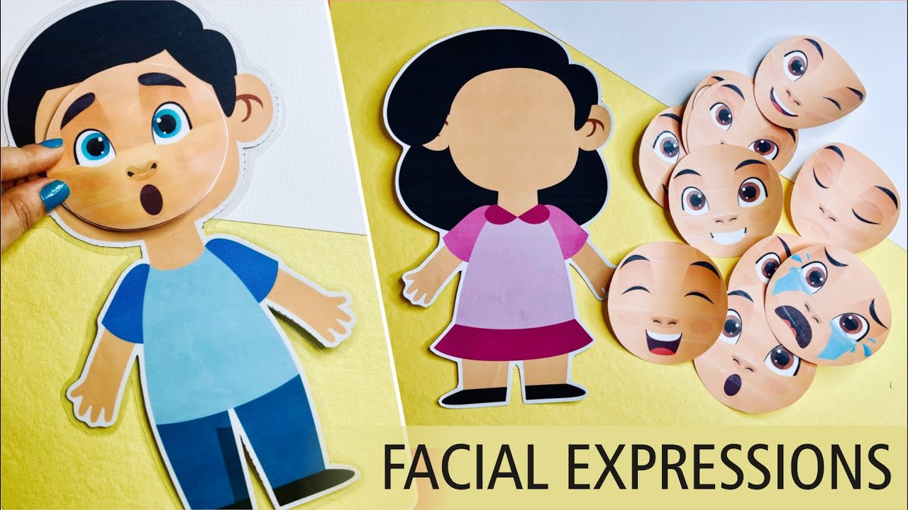 Facial Expressions Printable Paper Craft Template