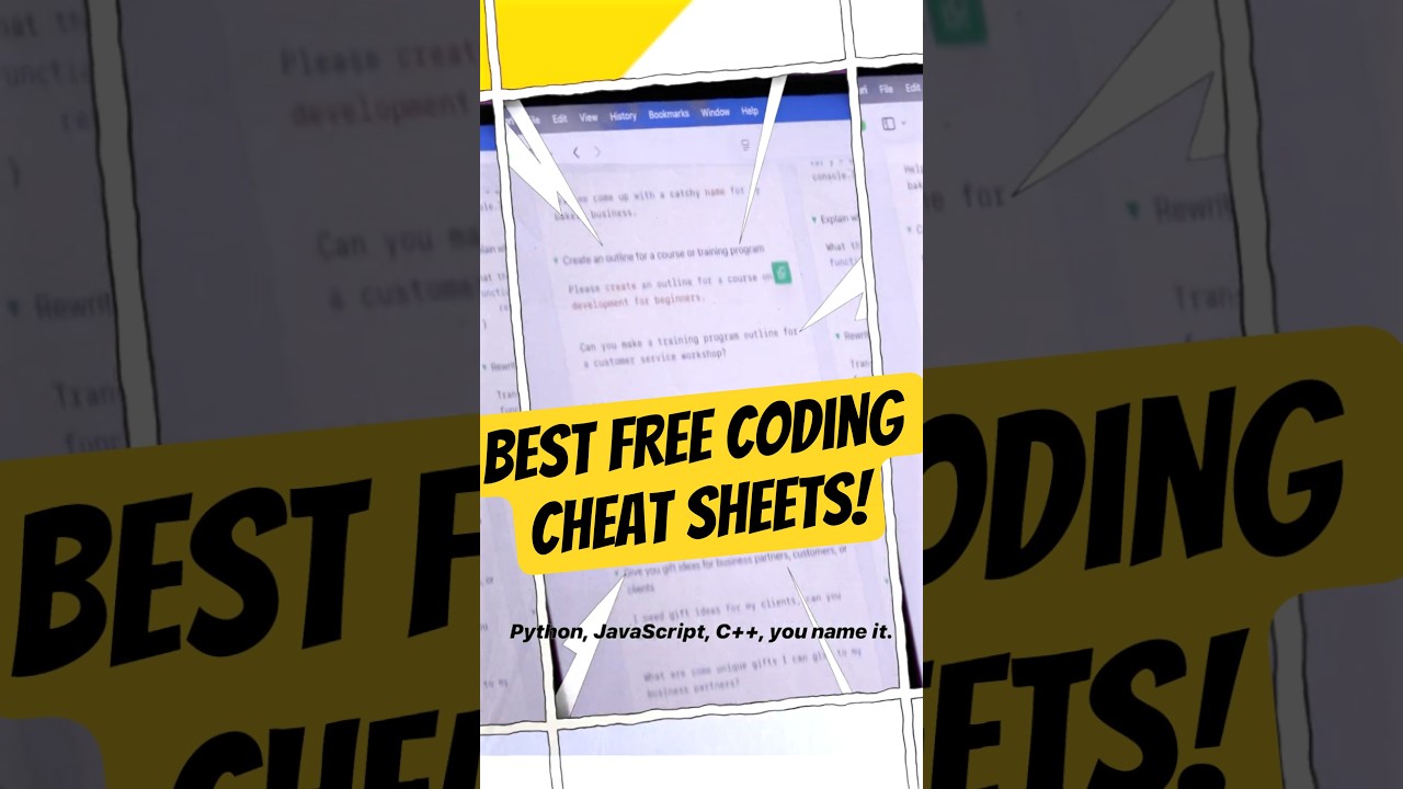 This Website Instantly Gives You Coding Cheat Sheets! 💻 (No Signup Needed)