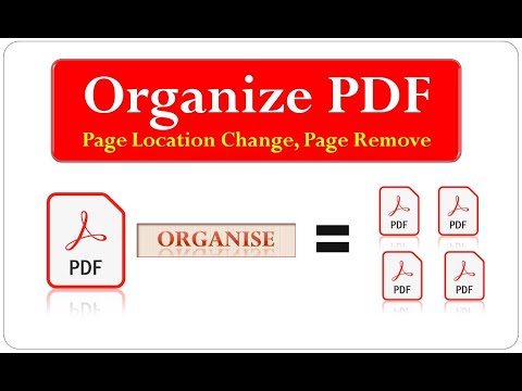 How to Pdf page Rearrange and some page remove II Organised PDF II Rearrange pdf