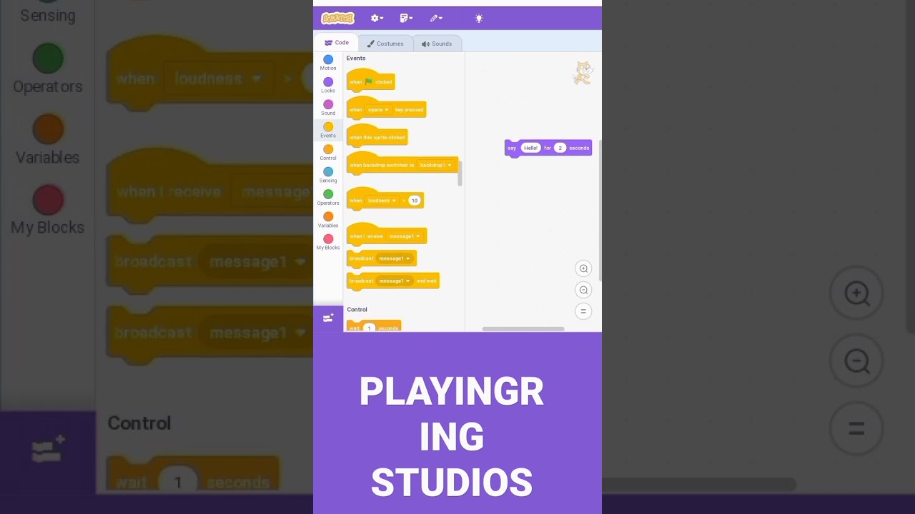 How to Make a character Speak In Scratch 😂🤣 #gamedev #tutorial #scratch #gameguide #scratch