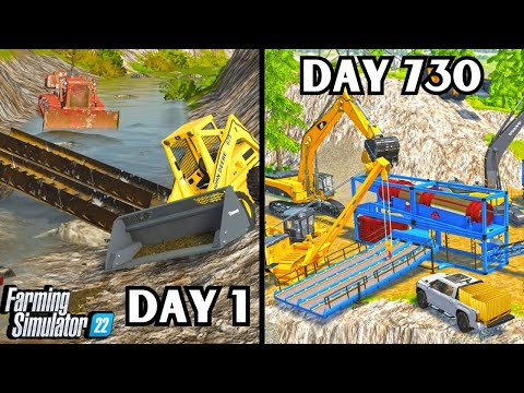 I Took 2 Year Making A 1 Million Dollar Gold Mine! | Farming Simulator 22